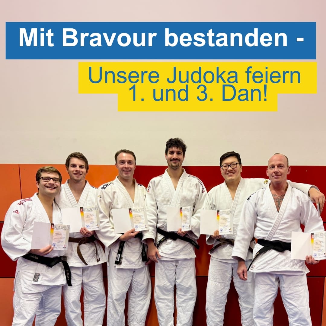 Vier (plus zwei) neue Dan-Träger beim BSV! - JUDO BSV